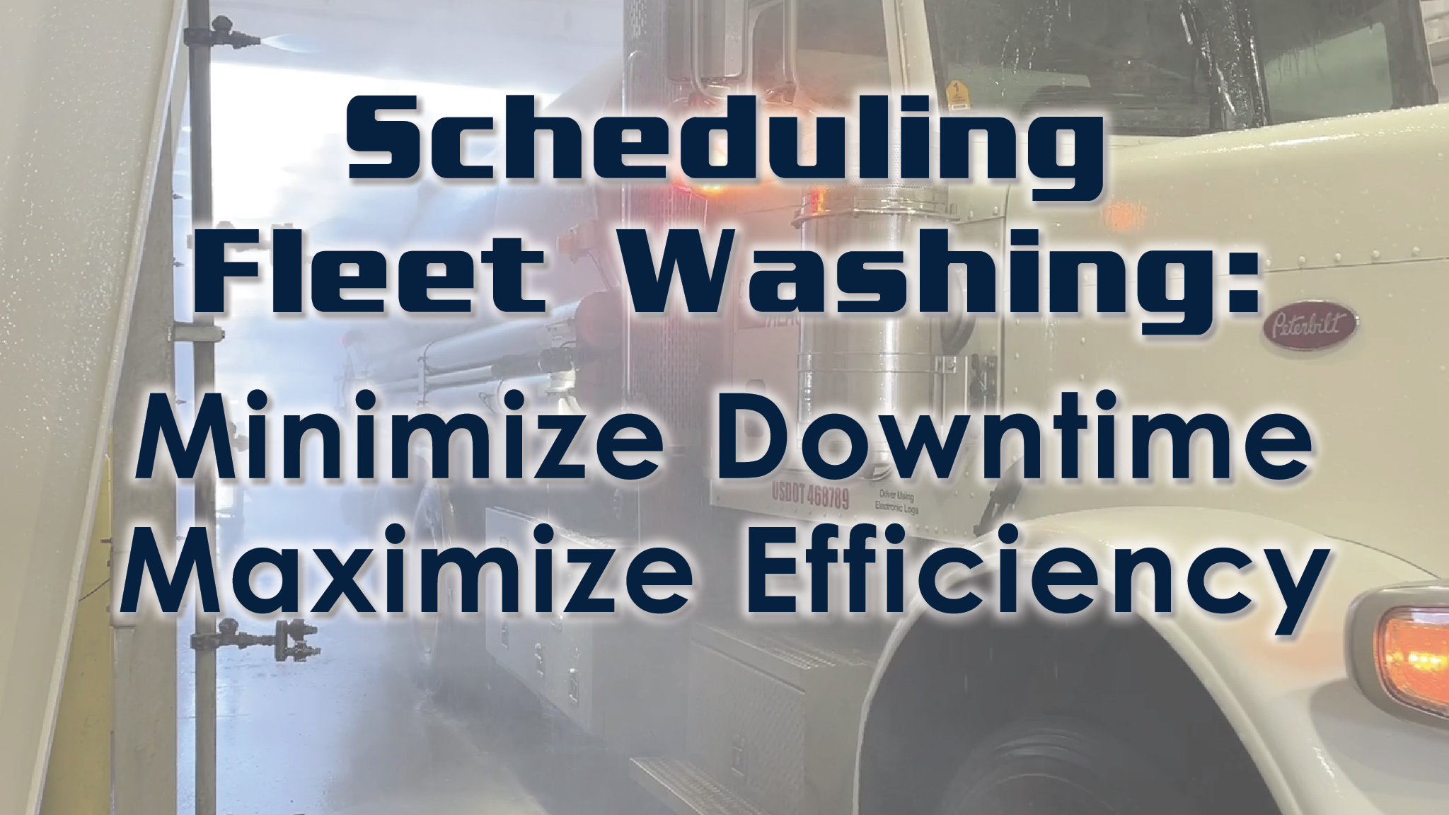 Scheduling Fleet Washing to Minimize Downtime and Maximize Efficiency